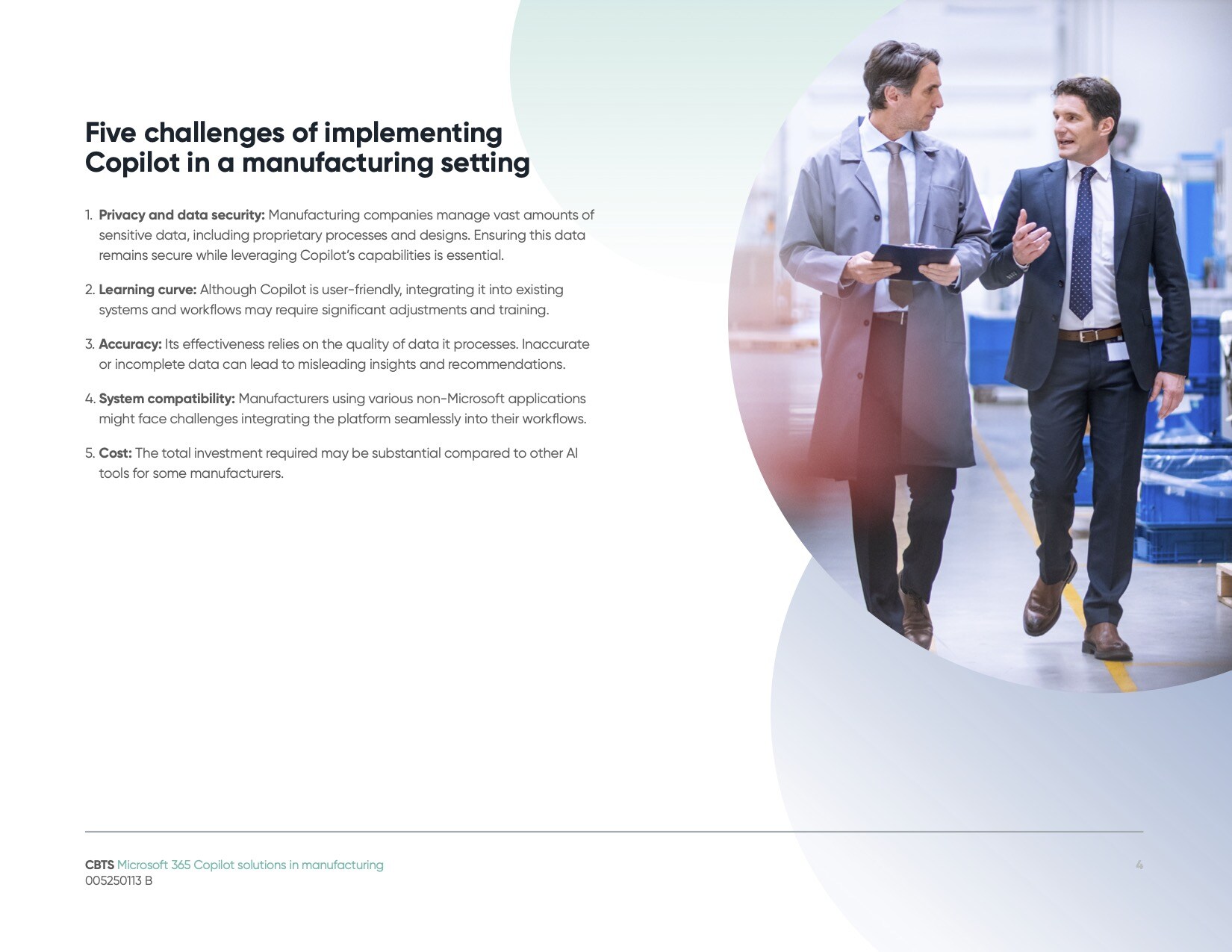 Microsoft 365 Copilot solutions in manufacturing