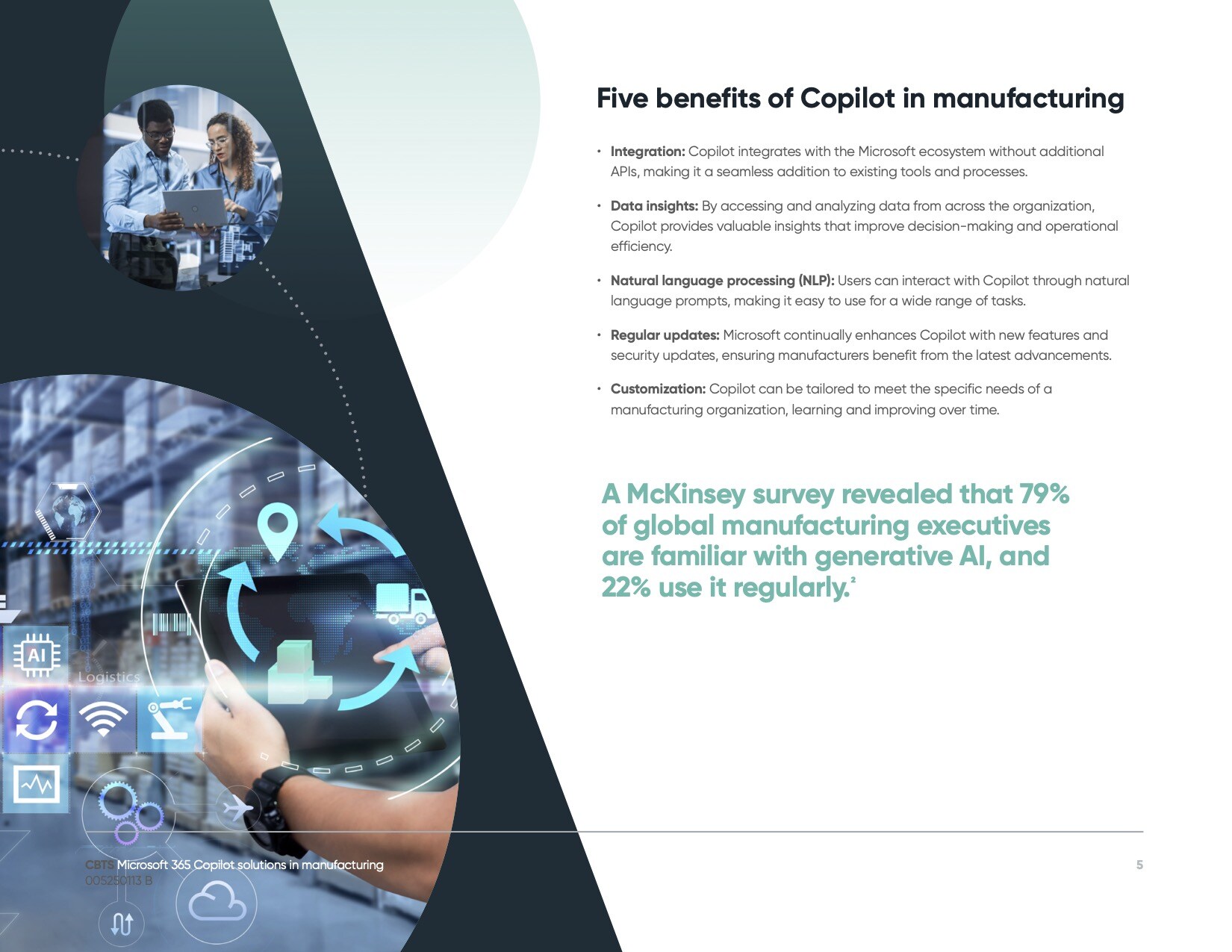 Microsoft 365 Copilot solutions in manufacturing
