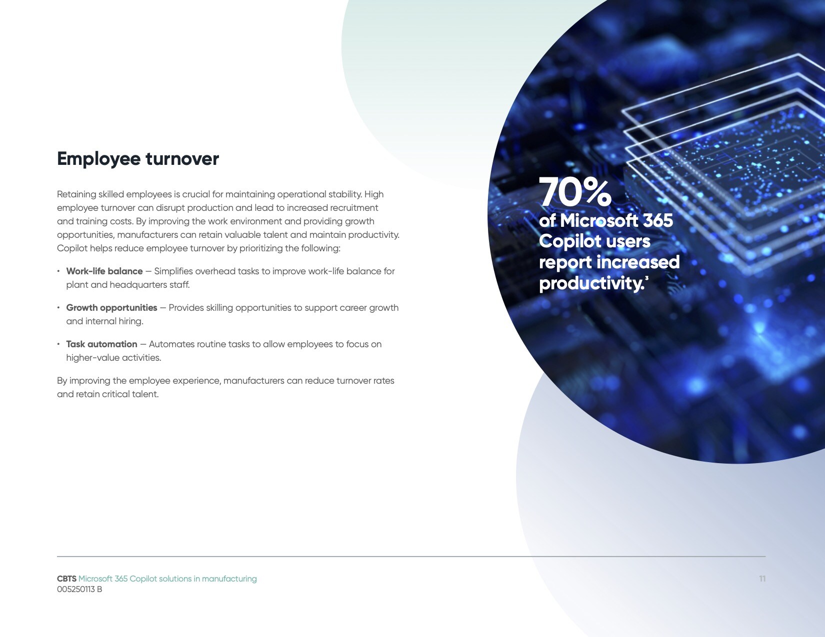 Microsoft 365 Copilot solutions in manufacturing