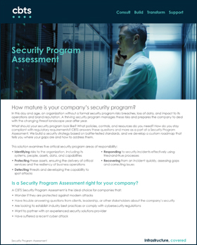 Security Program Assessment - Infosheet - Download